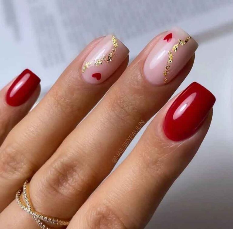 30+ Unhas Decoradas Vermelhas (delicadas, chiques, dia dos Namorados ...