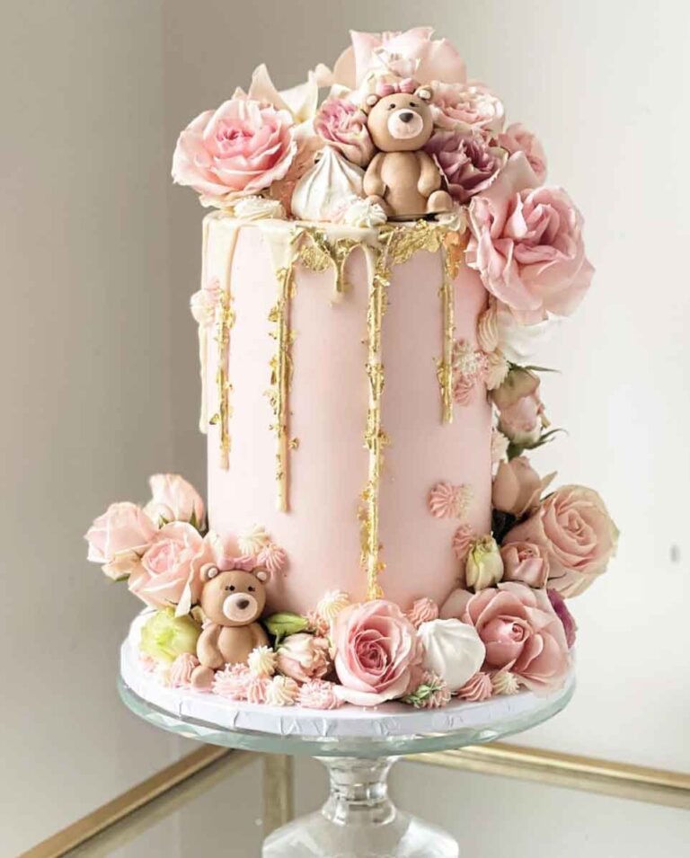 Ideias de Bolo Rosa com Dourado (Pink, Rose Gold e +) - Mulher Além da Mãe